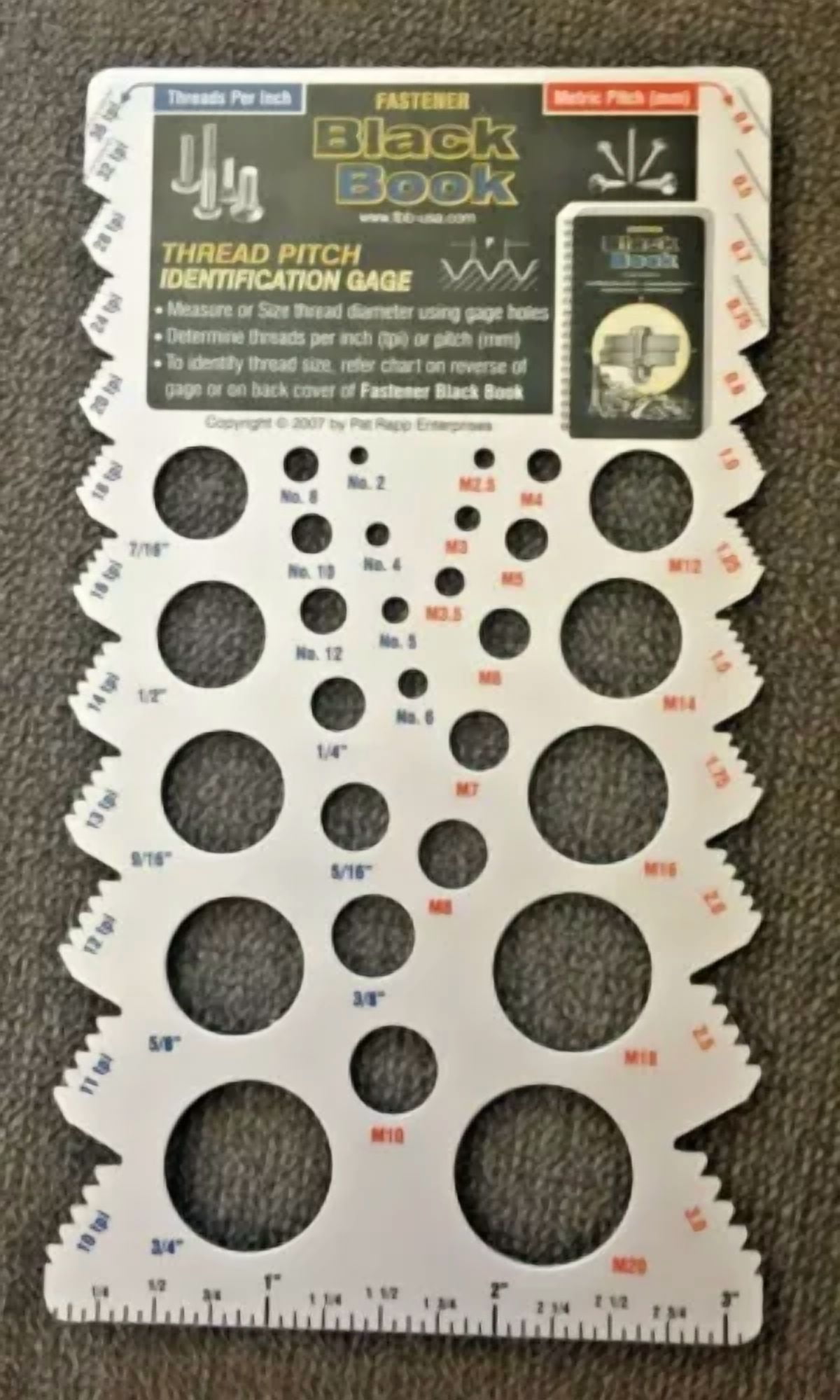 VIVIAN- Thread Pitch Identification Gage...Best On The Planet! - Walmart.com