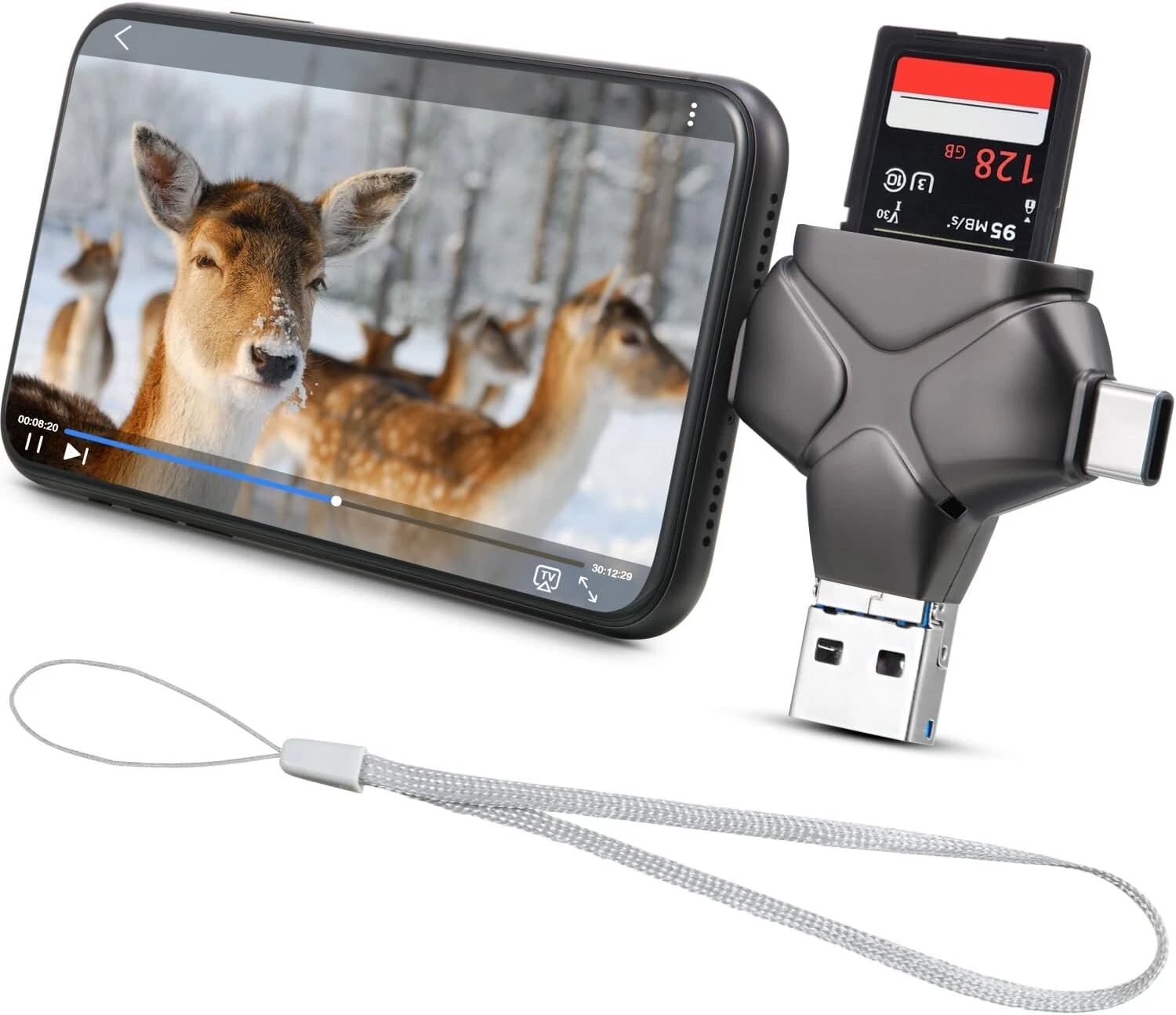 VIVIAN- Trail Camera Viewer Sd Card Reader Compatible With Android ...