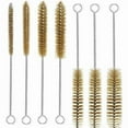 VIVIAN- Tube Brush Kit 7Pcs Brass Wire Tube Brushes Long Handle 11 ...