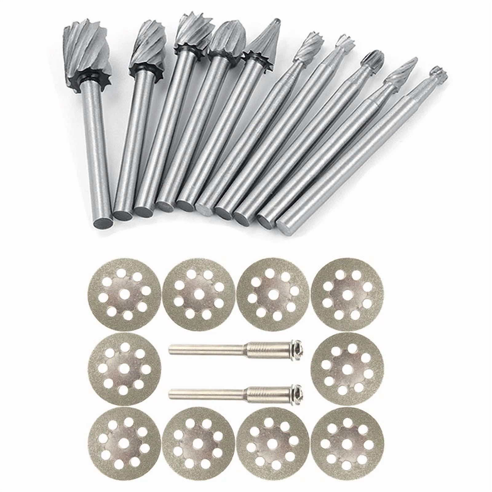 VIVIAN- Tungsten Carbide Metal Cutting Carving Grinding Cutter Burr Set ...