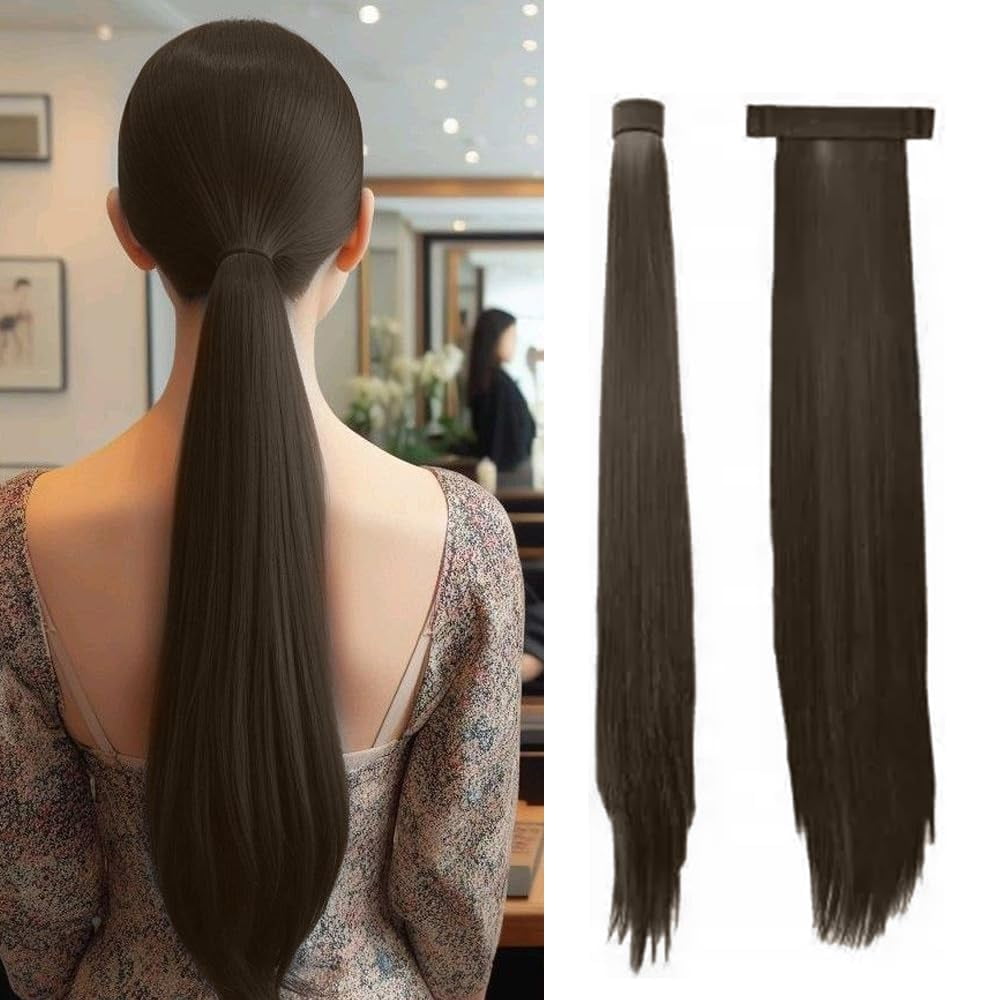 VIVIAN Wig Natural looking Scale 24 inches Ponytail Hair Extension Full ...