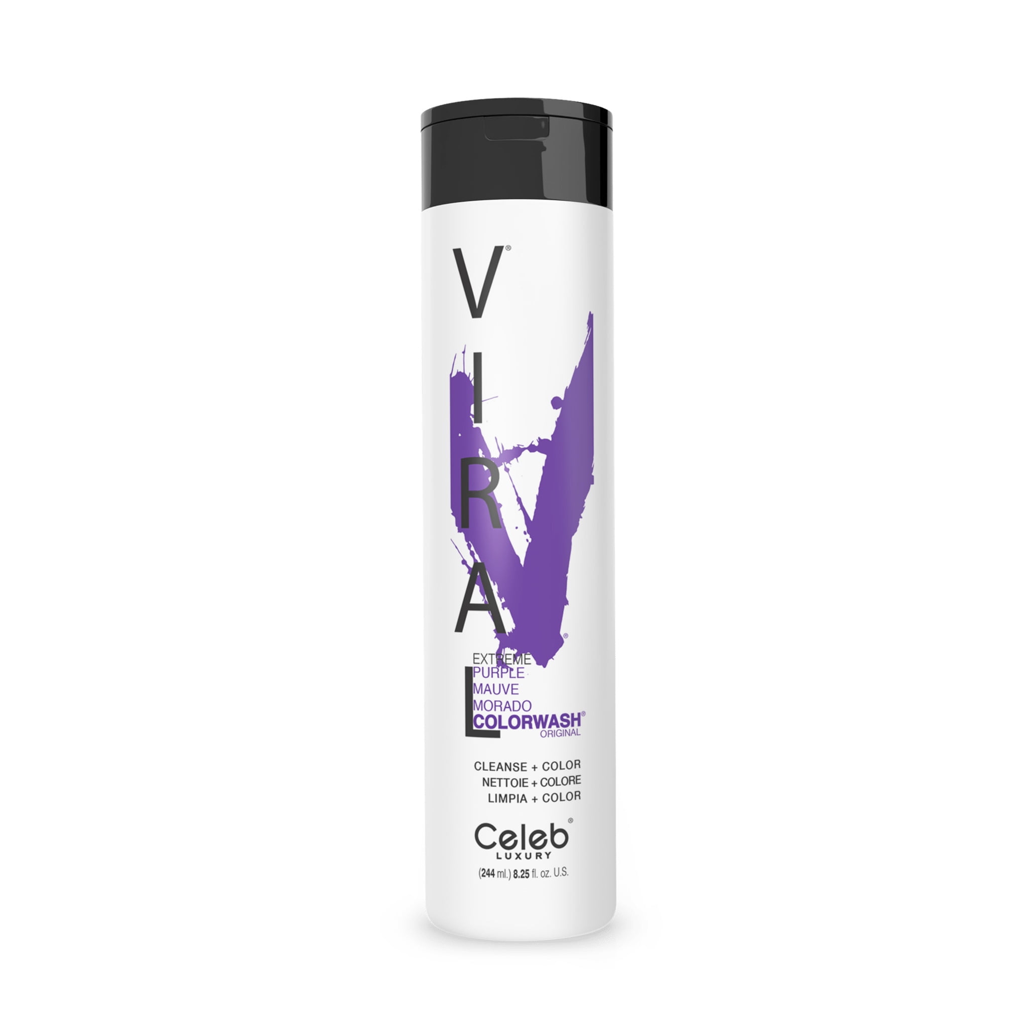 Celeb Luxury Viral Extreme Purple Colorwash Shampoo for Color-Treated ...