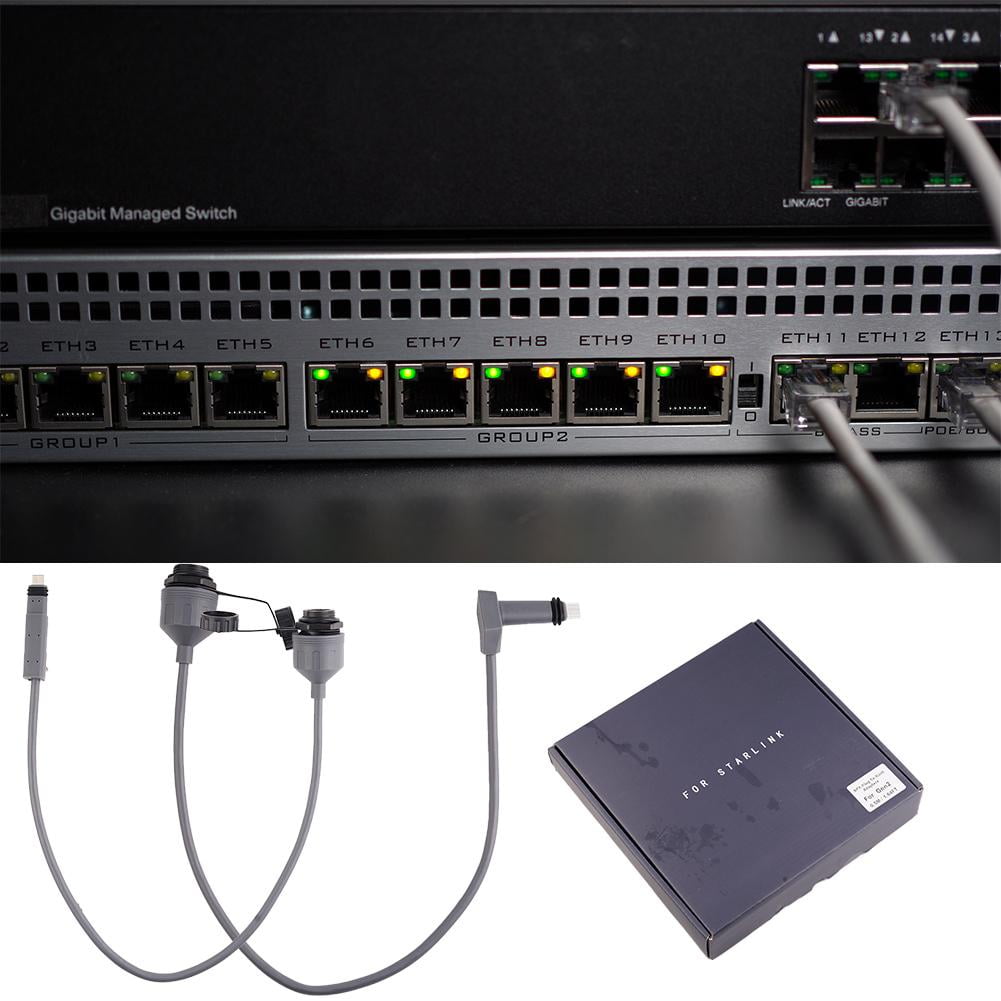 VIVIDCRAFT 1 Pair For Star Network Cable Rj45 Crystal Head Spx To Rj45 ...