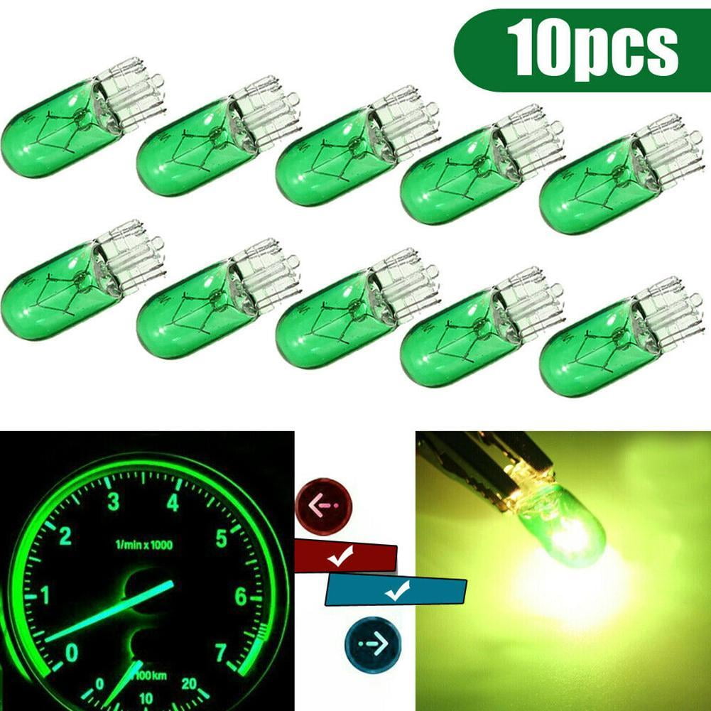 VIVIDCRAFT 10pcs Green Car Width Light Instrument Light T10 Plug 12v ...