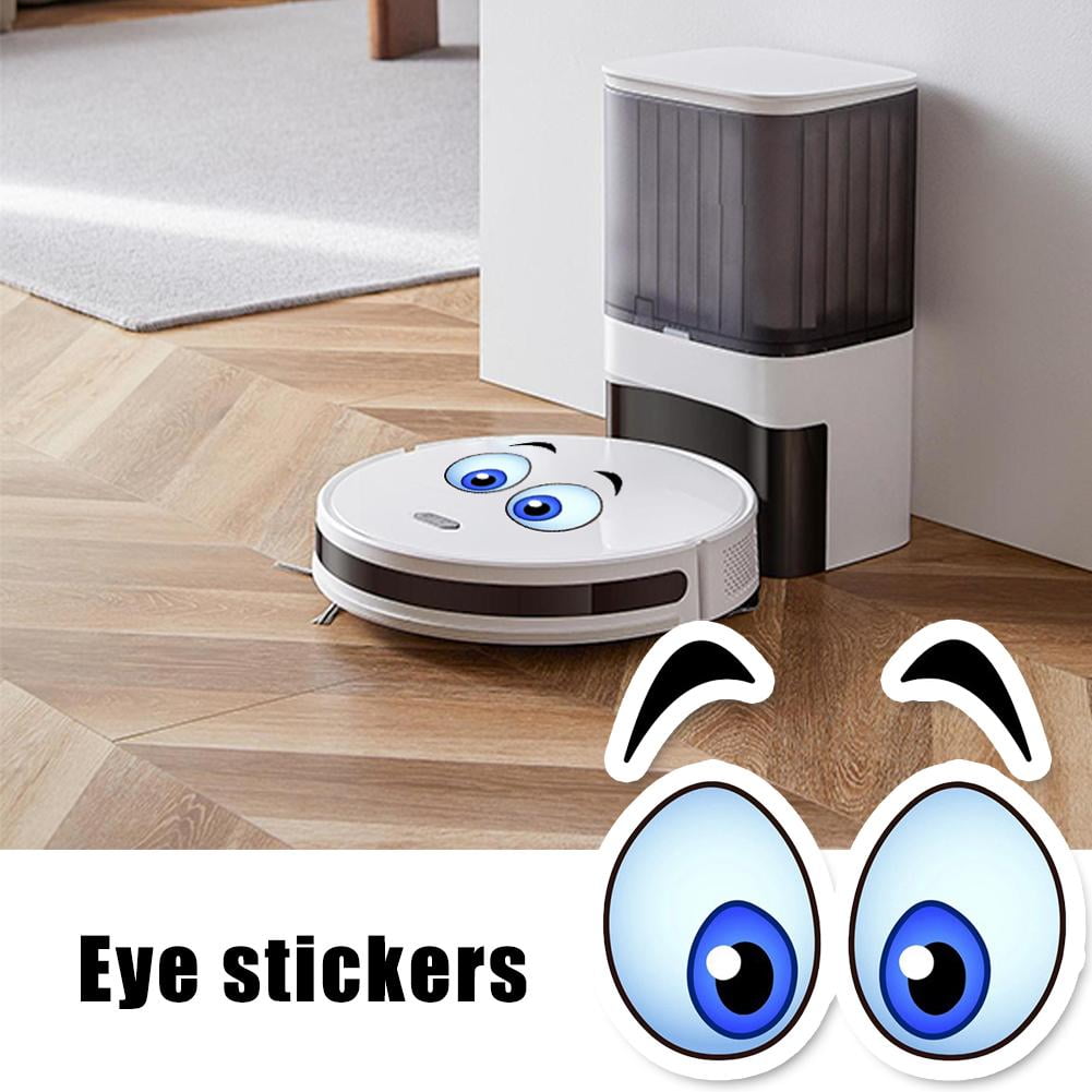 VIVIDCRAFT 2 Packs Robot Funny Eye Stickers Waterproof Cartoon Eye ...