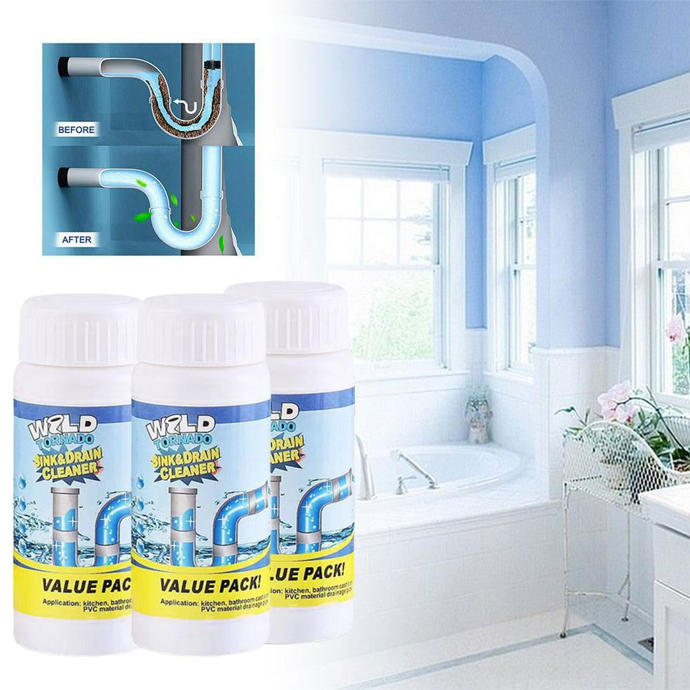 VIVIDCRAFT 3x Fast Drain Remover Hot Sink Pipe Dredge Bomb Toilet Quick ...