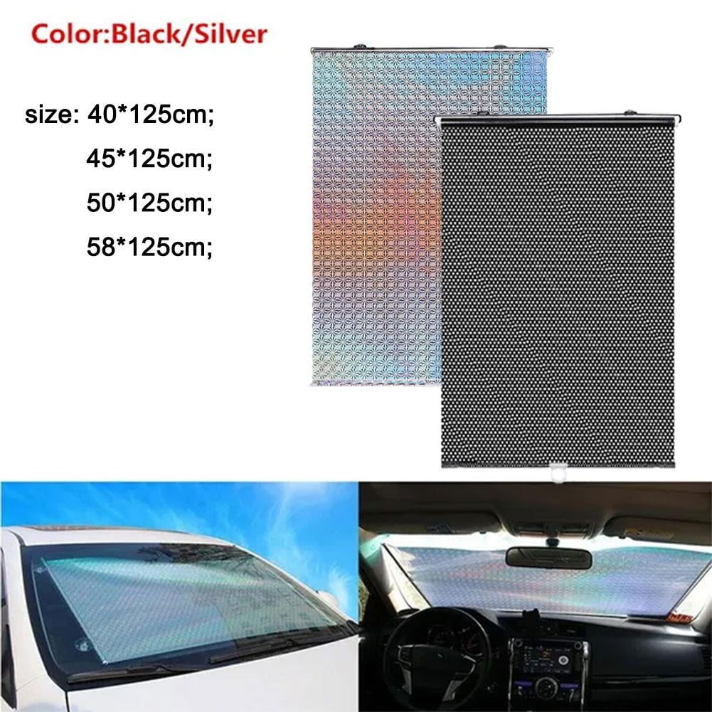 VIVIDCRAFT 40*125 Silver Laser Car Sunshade Sun Protection Heat ...