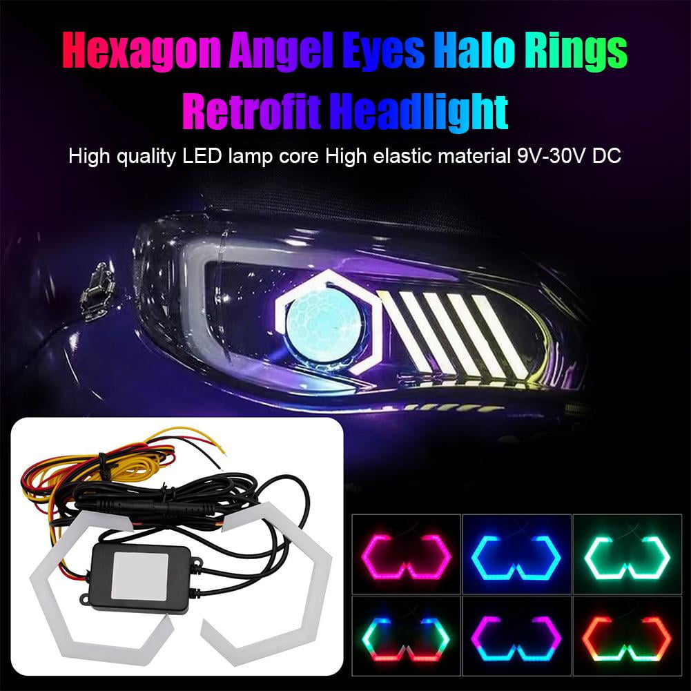 VIVIDCRAFT 89mm One-To-Two App+Steering Car Modification Colorful Angel ...