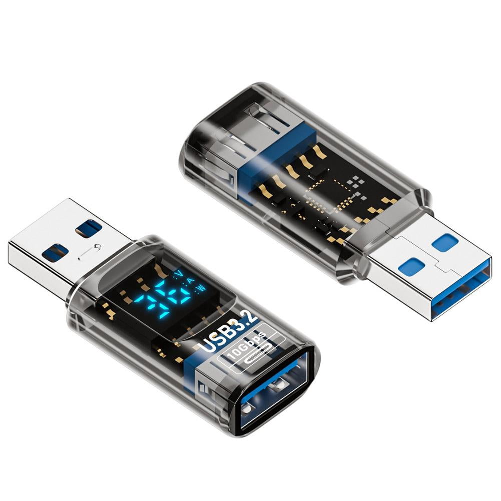 VIVIDCRAFT A Male To A Female Digital Display Light Black Type-C To Usb ...