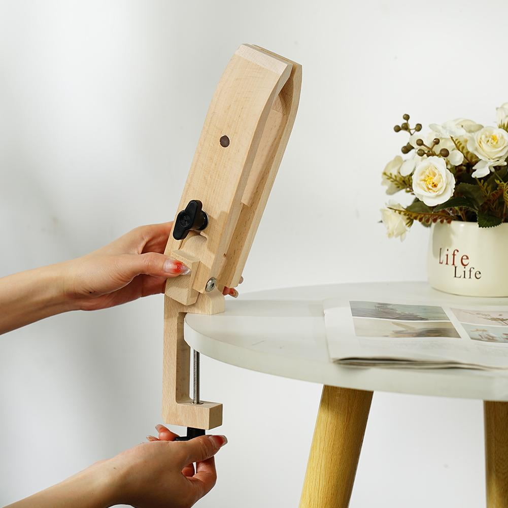VIVIDCRAFT Adjustable Wood Leather craft Hand Stitching Pony Lacing DIY ...