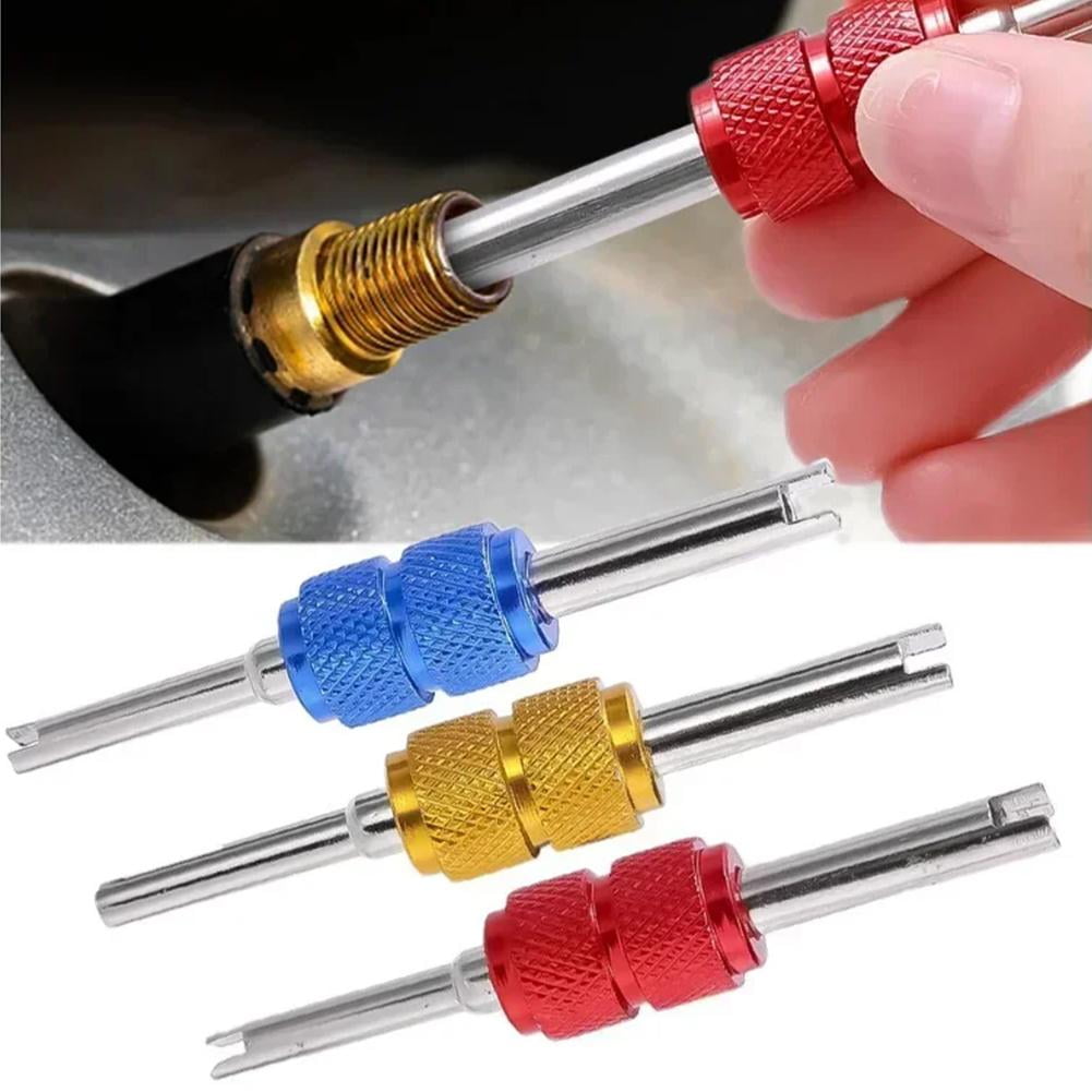 VIVIDCRAFT Aluminum Alloy Gold Double-Headed American Valve Core ...