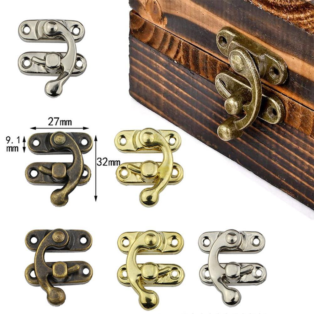 VIVIDCRAFT Antique Vintage Latch Catch Jewellery Box Hasps Pad Gift ...