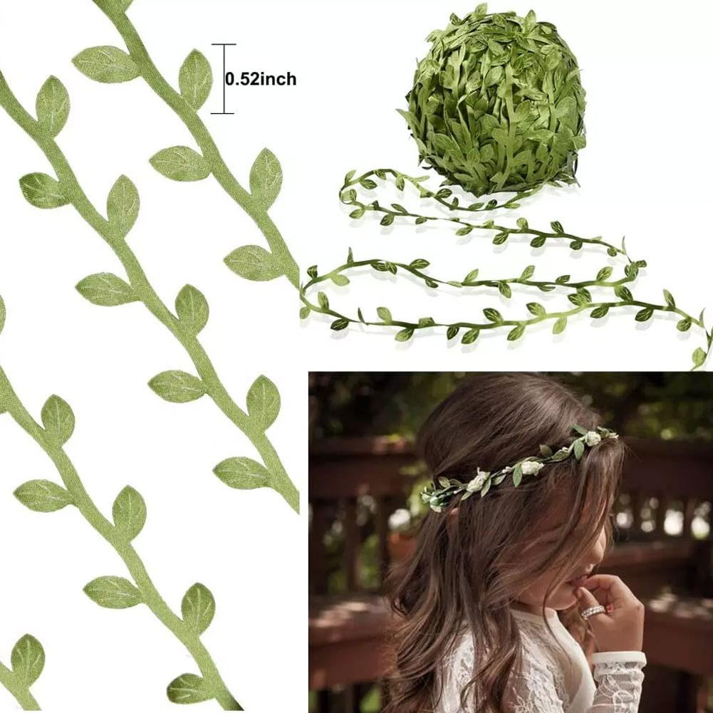 VIVIDCRAFT BOWTONG 164328656984164328656ft Simulated Green Leaf Rattan ...