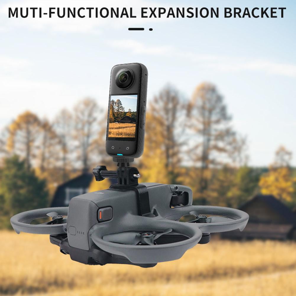VIVIDCRAFT Black For Dji Avata 2 Cross-Country Drone Top Expansion Bracket Adapter Sports Camera ...