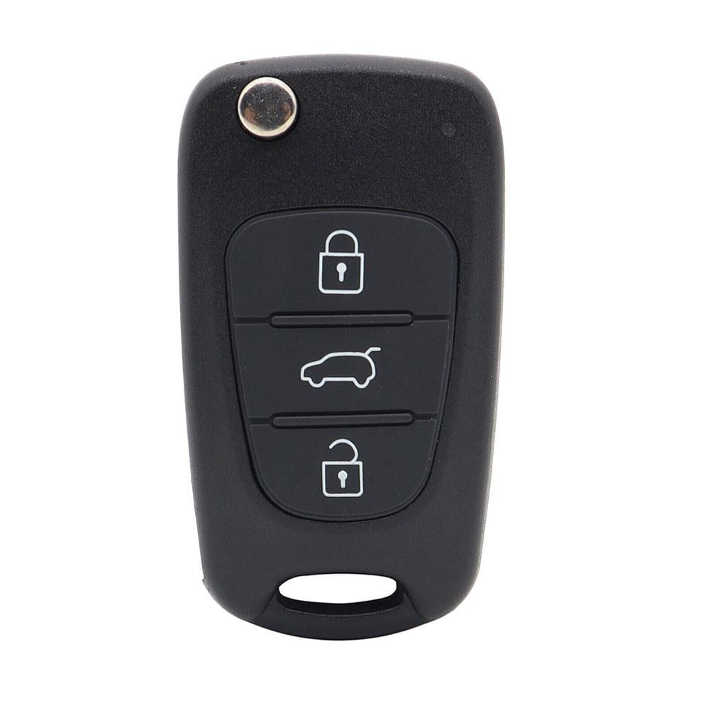 VIVIDCRAFT Black Korean-Suitable For Hyundai Key Shell Ix30 Rena Kia ...