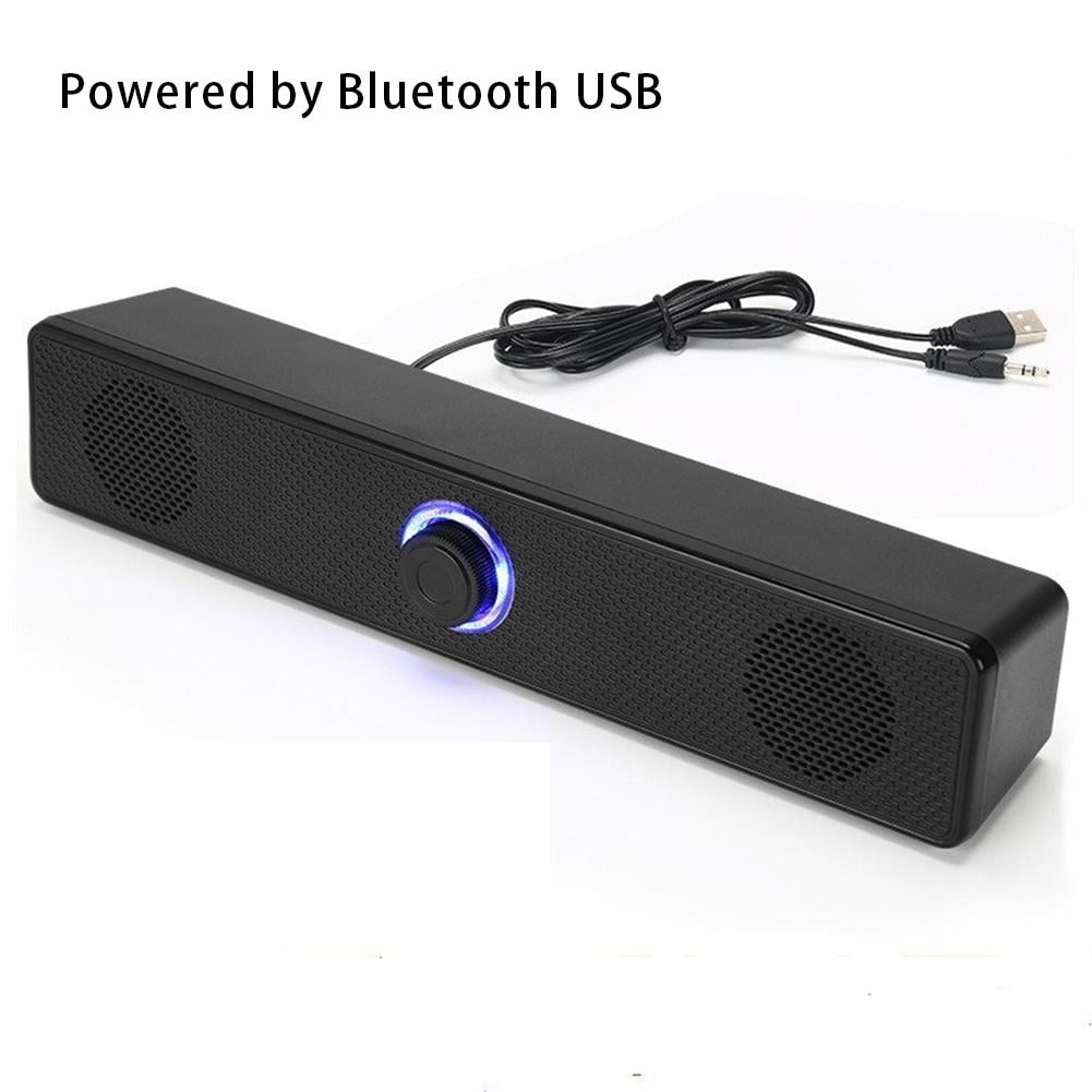 VIVIDCRAFT Black Wired + Bluetooth Cross-Border Long Wired Bluetooth Speaker Home Desktop ...