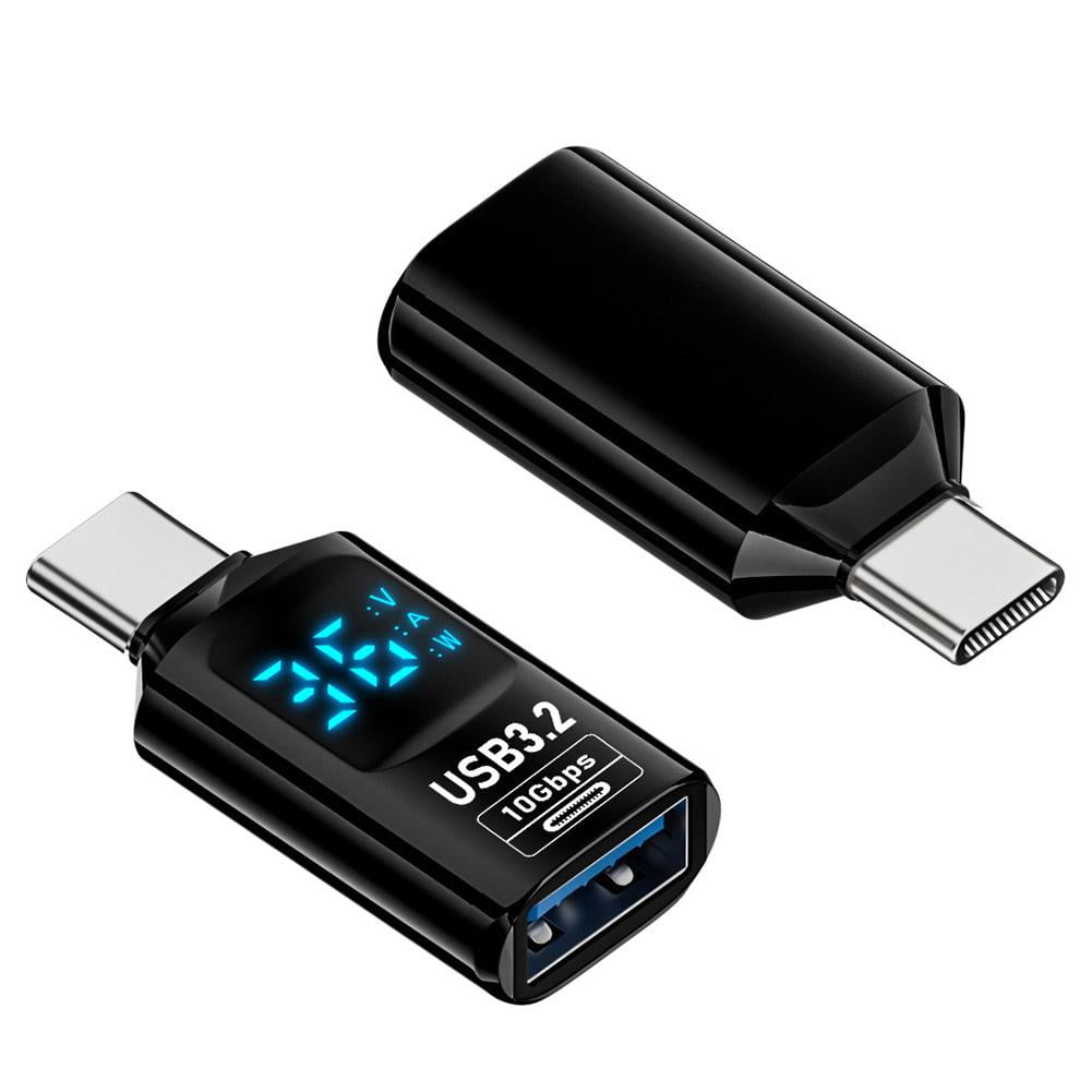 VIVIDCRAFT C Male To A Female Digital Display Black Type-C To Usb ...