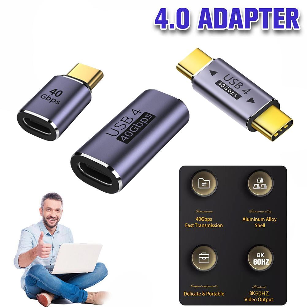 VIVIDCRAFT C Male To C Male 40g Gold Usb Adapter Type-C Adapter 40g ...