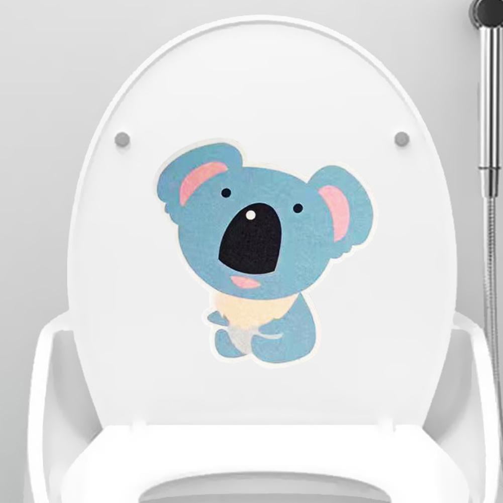 VIVIDCRAFT Cartoon Animal Toilet Deodorizing Felt Paste Bathroom Design ...
