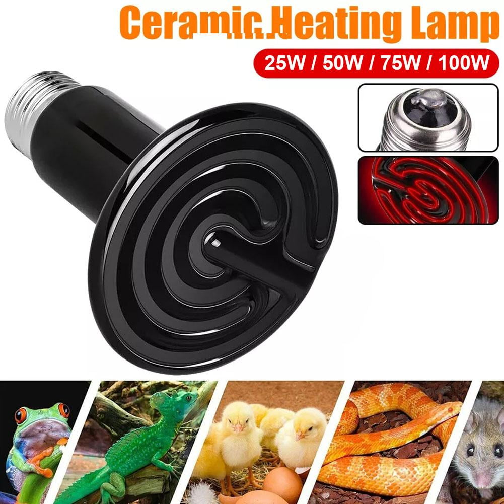 VIVIDCRAFT Ceramic Heat Emitter Reptile Heat Lamp Bulb NoLight Brooder ...