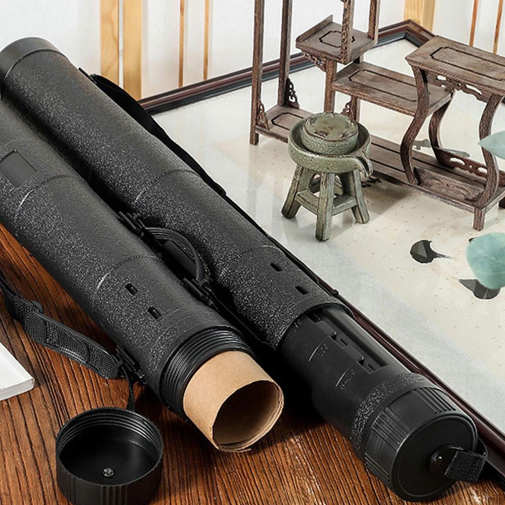 VIVIDCRAFT Expandable Plastic Poster Art Documents Storage Tube Drawing ...