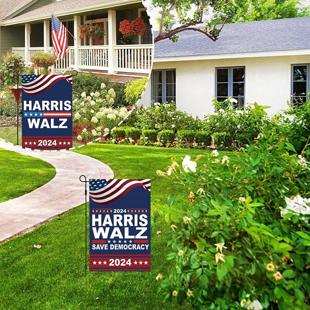 VIVIDCRAFT Harris Walz 2024 President Election Yard Sign Stake Kamala ...