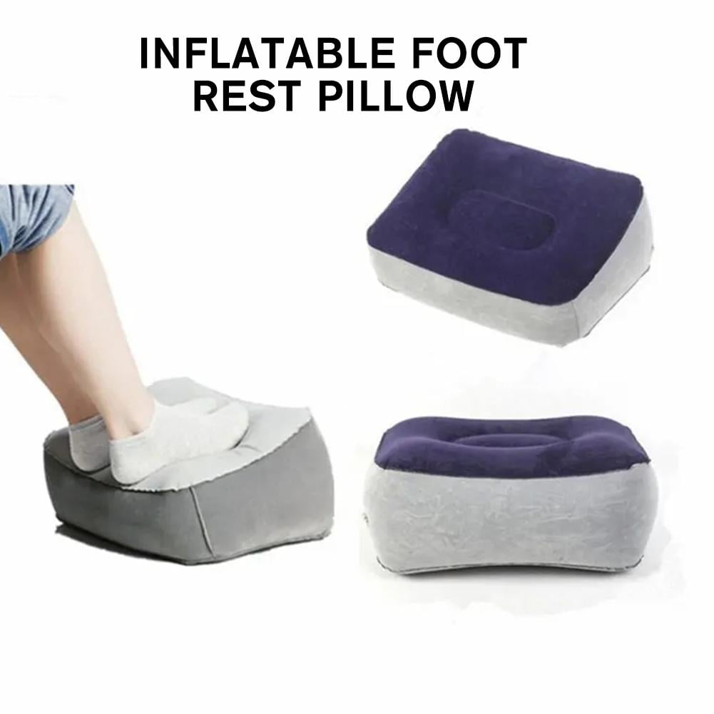 VIVIDCRAFT Inflatable Travel Pillow Foot Rest Pillow Leg Relax Long ...