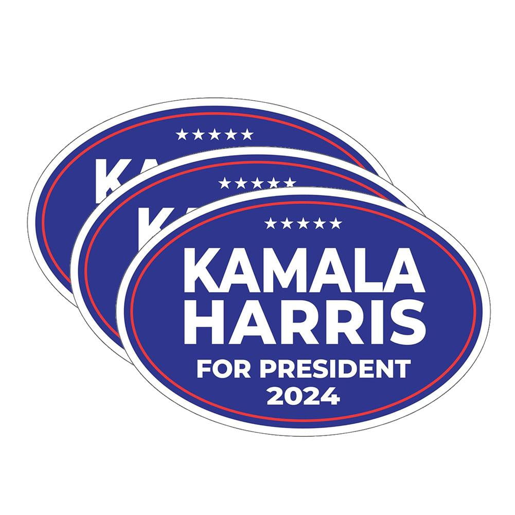 VIVIDCRAFT Kamala Harris For President 2024 Vinyl 6*4 Inch Bumper ...