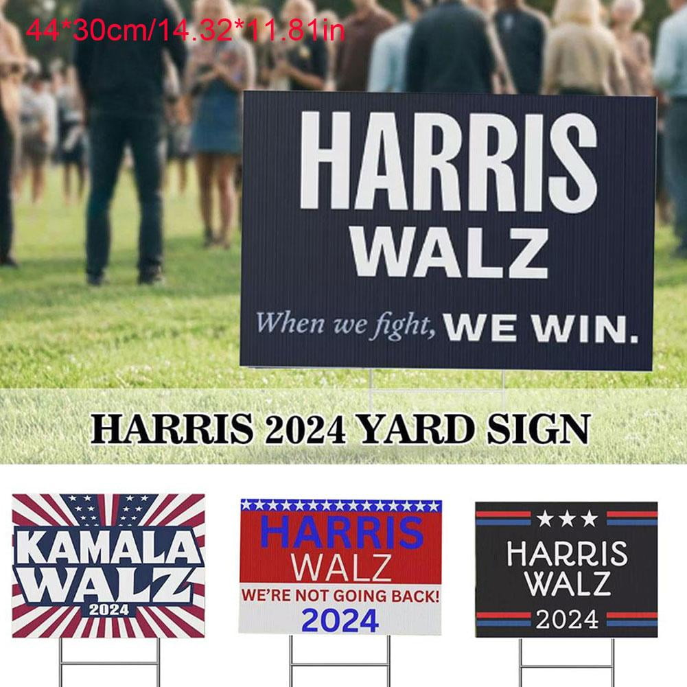 VIVIDCRAFT Kamala Harris Tim Waltz 2024 Yard Sign Harris vote Election ...