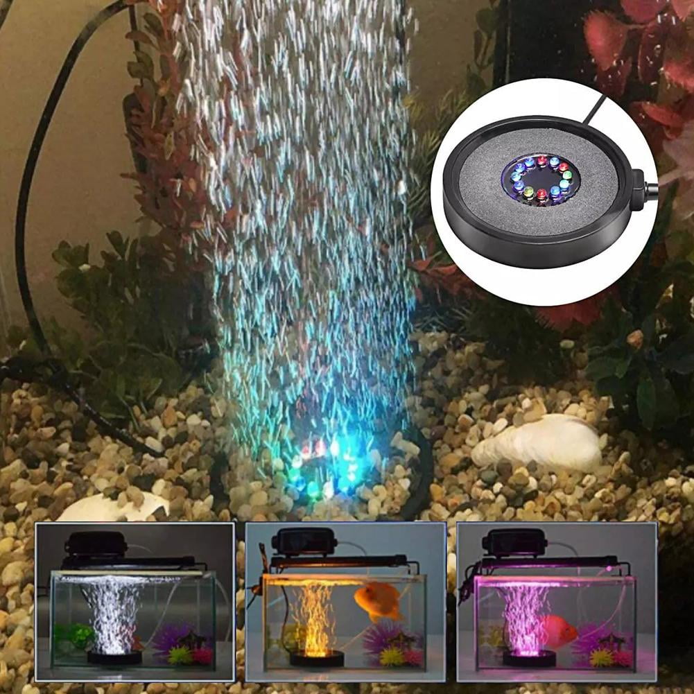 VIVIDCRAFT LED Aquarium Lights Fish Tank Bubble Pump Auto ColorChanging ...