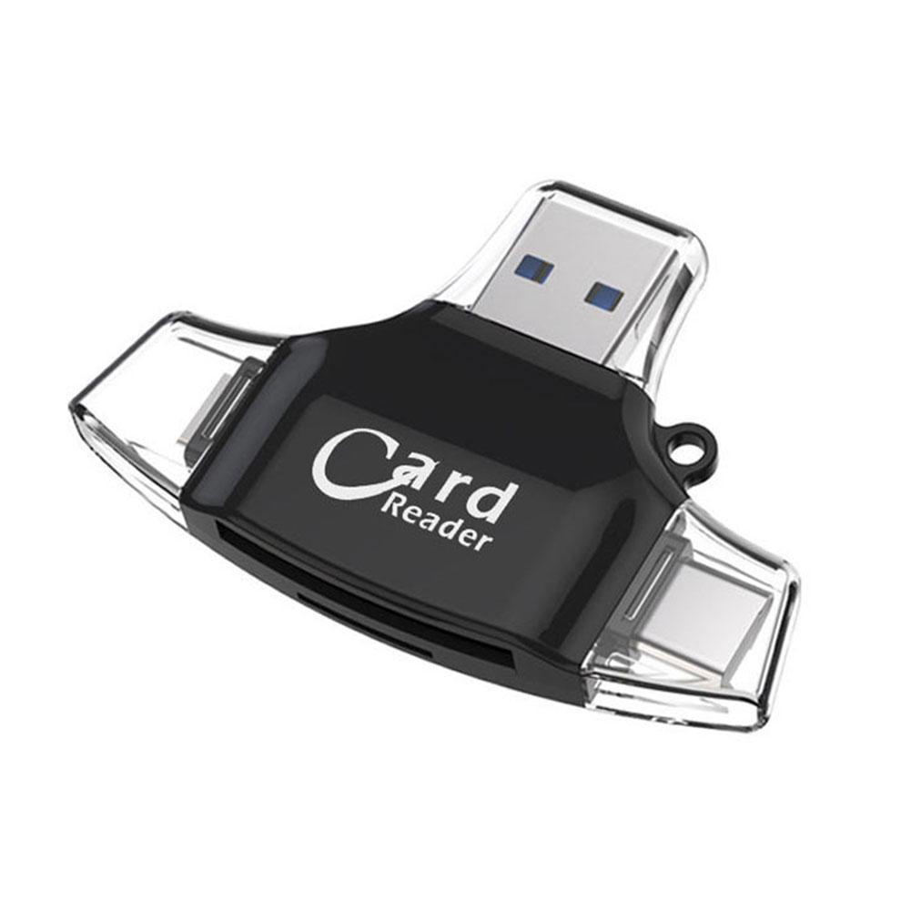 VIVIDCRAFT Multi Port 2/4 in1 Universal SD TF Card Reader,USB C SD TF ...