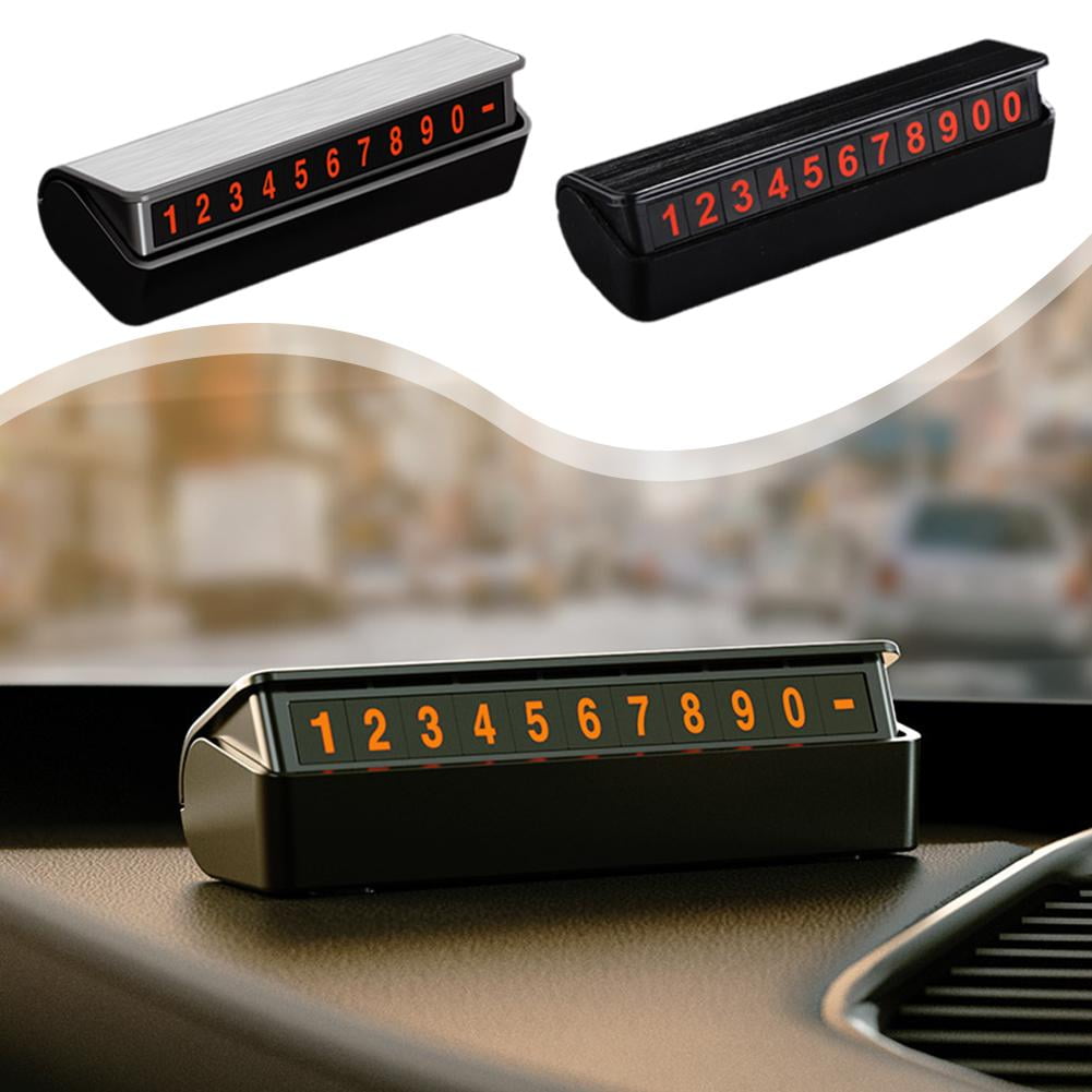 VIVIDCRAFT Press To Hide Silver Temporary Parking Sign Telephone Sign ...