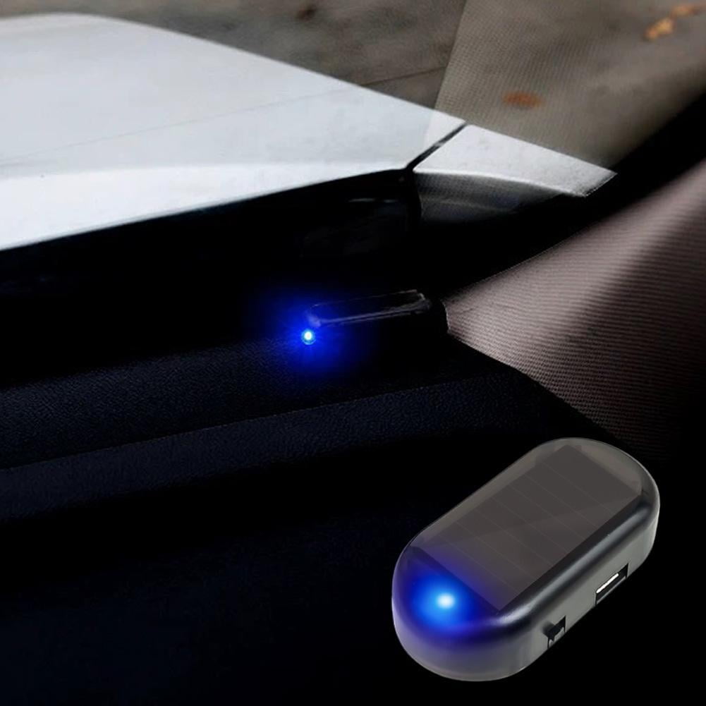 VIVIDCRAFT Red Car Solar Anti-Theft Light Car Interior Simulation Anti ...