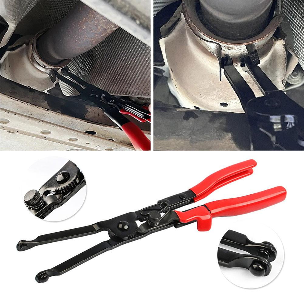 VIVIDCRAFT Red Exhaust Pipe Opening Pliers Removal C-Type Clamp ...