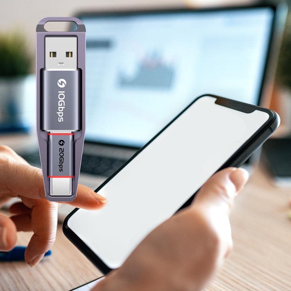 VIVIDCRAFT Silver For Jiayi Usb To Type-C Interface Otg Adapter Double-Head Tpc Male To Male ...