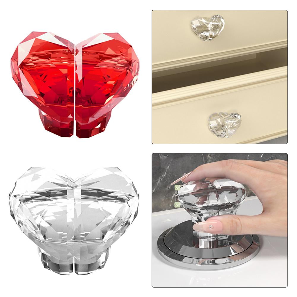 VIVIDCRAFT Toilet Heart Shaped PressToilet Press ButtonsToilet Press ...