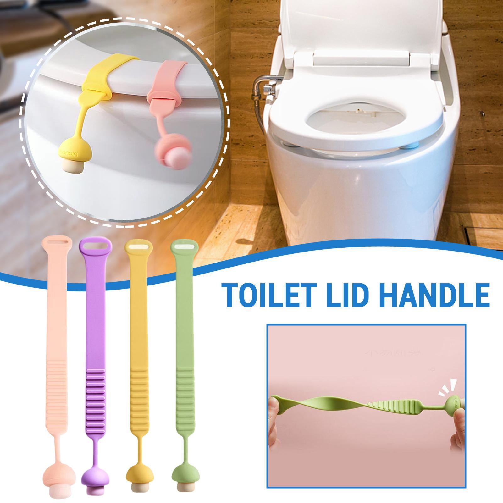VIVIDCRAFT Toilet Lid Lifter Seat Handle Holder Toilet Lid Lift Flapper ...