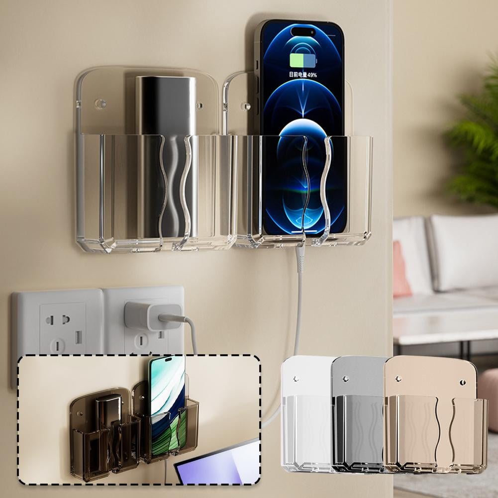 VIVIDCRAFT WallMounted Remote Control Storage Rack Mobile Phone Box ...