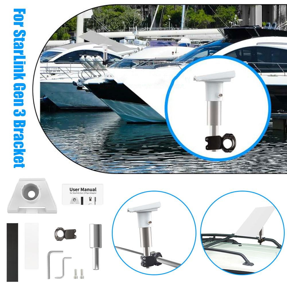 VIVIDCRAFT White For Starlink Gen 3 Rv Ladder Mount Roof Rack Bracket ...