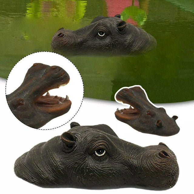 VIVIDCRAFT ZHOSXRC Resin Floating Shark Head Garden StatueRealistic ...