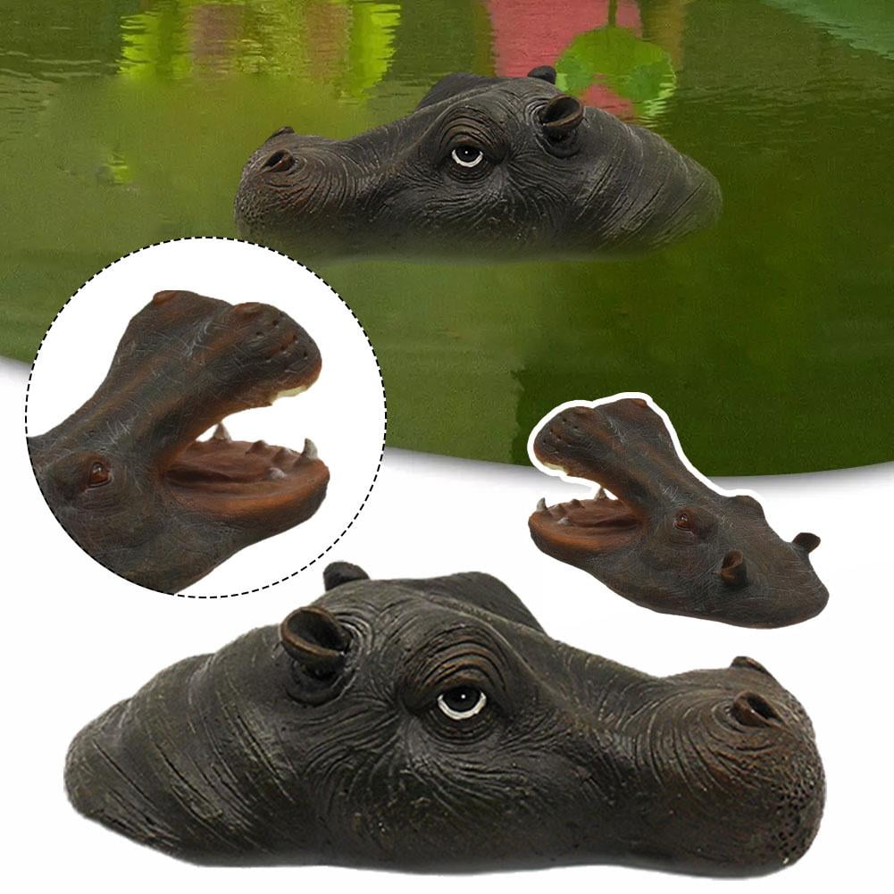 VIVIDCRAFT ZHOSXRC Resin Floating Shark Head Garden StatueRealistic ...
