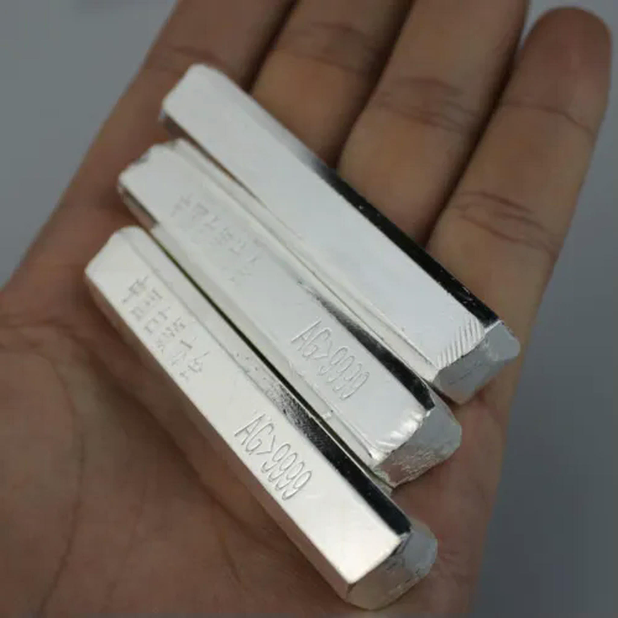 VIVIDELLE 1Pcs 9999 Pure Silver Bar Invest Silver Bullion Silver ...