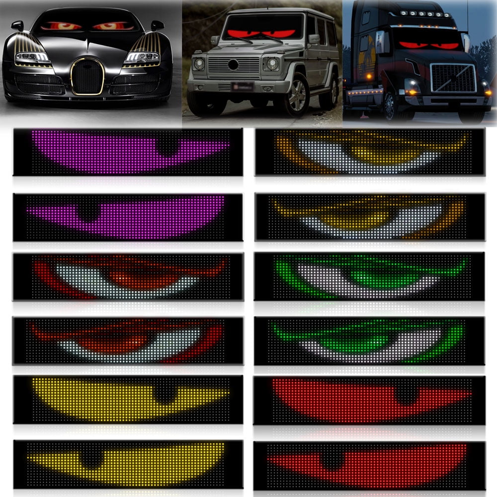 VIVIHEYDAY 2in1 Devil Eyes Light for Cars, Programmable Flexible Car ...