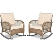 Rimax Outdoor Resin Rocking Chair for Patio and Porch, Weather ...