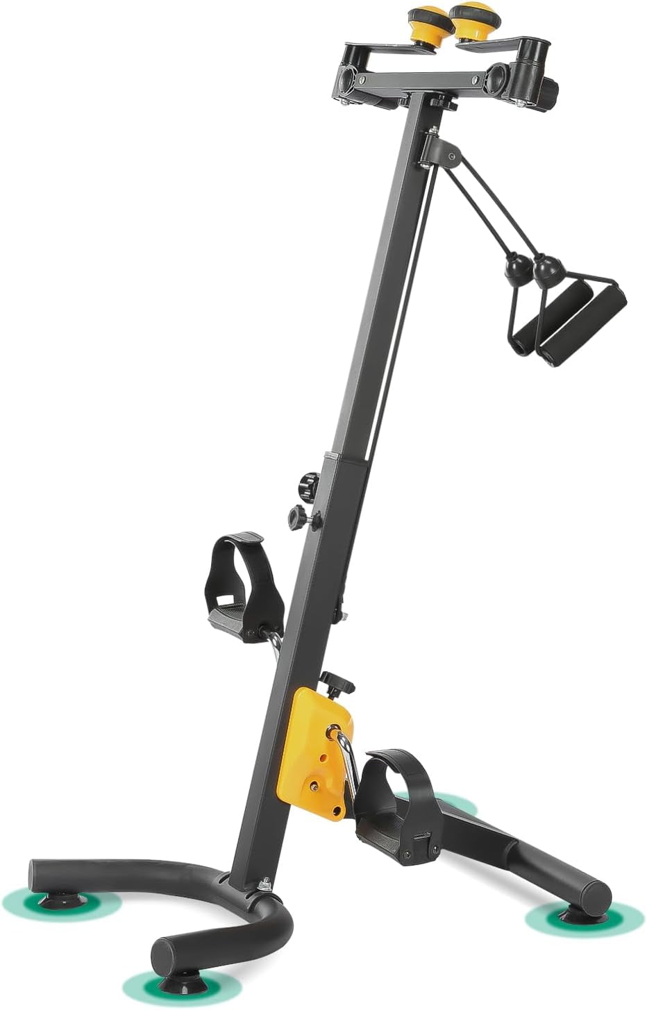 VIVIJASON Foldable Pedal Exercise Bike for Seniors, Adjustable Hand Arm ...