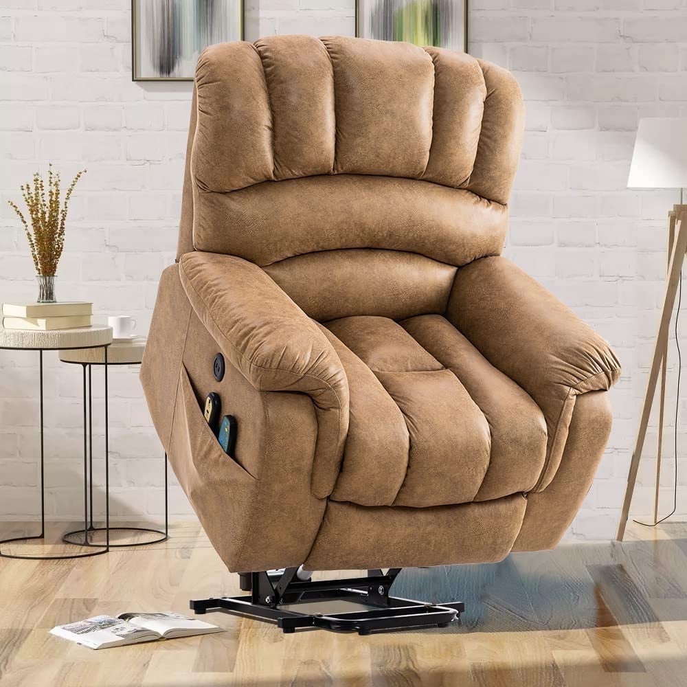 VIVIJASON Heavy Duty and Safety Motion Wide Recliners with Heat ...