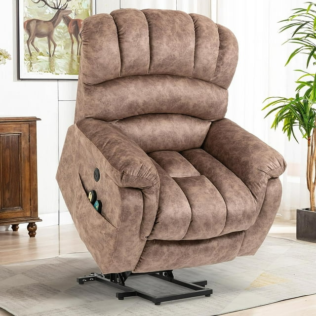 VIVIJASON Power Lift Recliner with Stand Position & Lay Flat, Heat ...