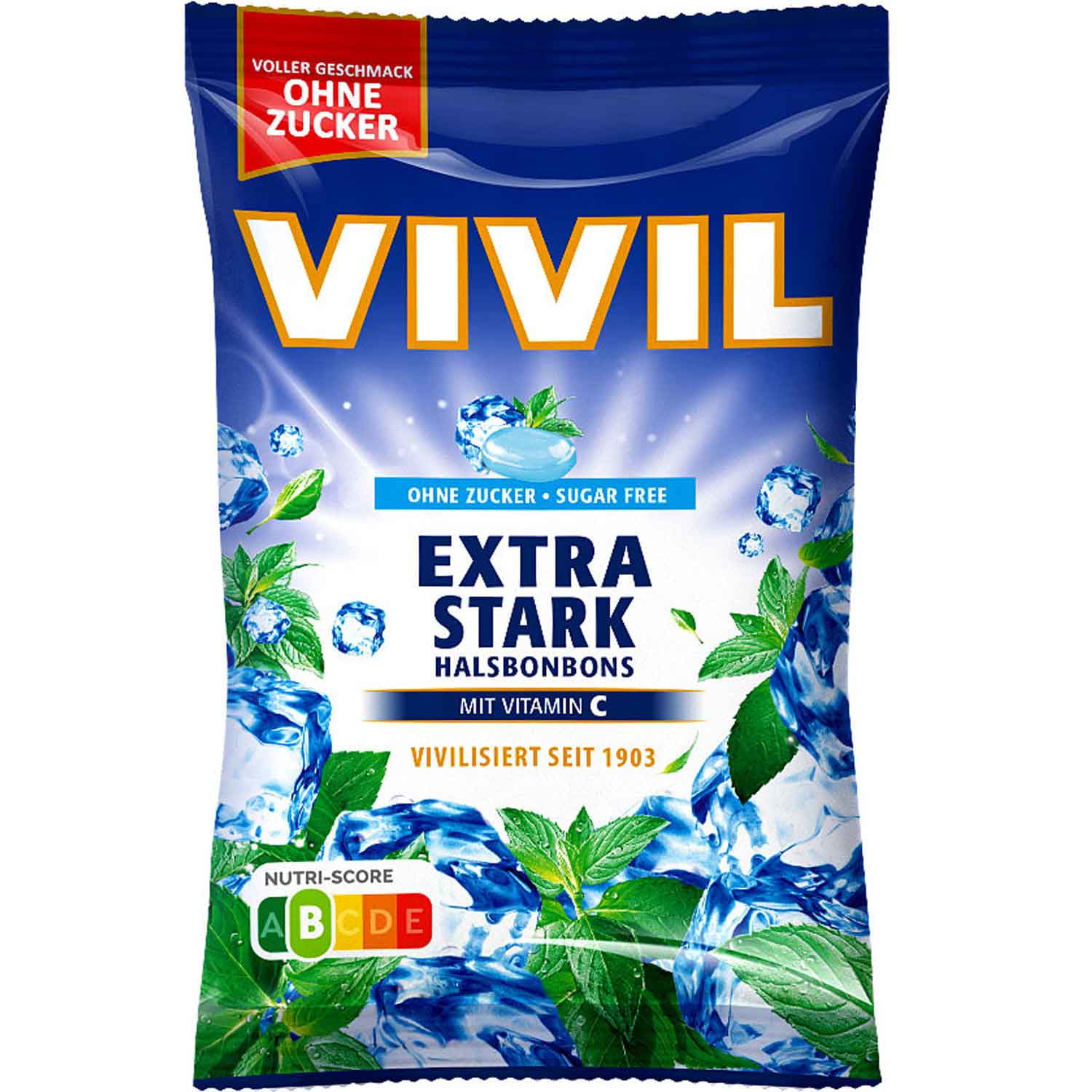 VIVIL Extra Strong Peppermint candies cough drops -1 bag/120g/4.23 oz ...