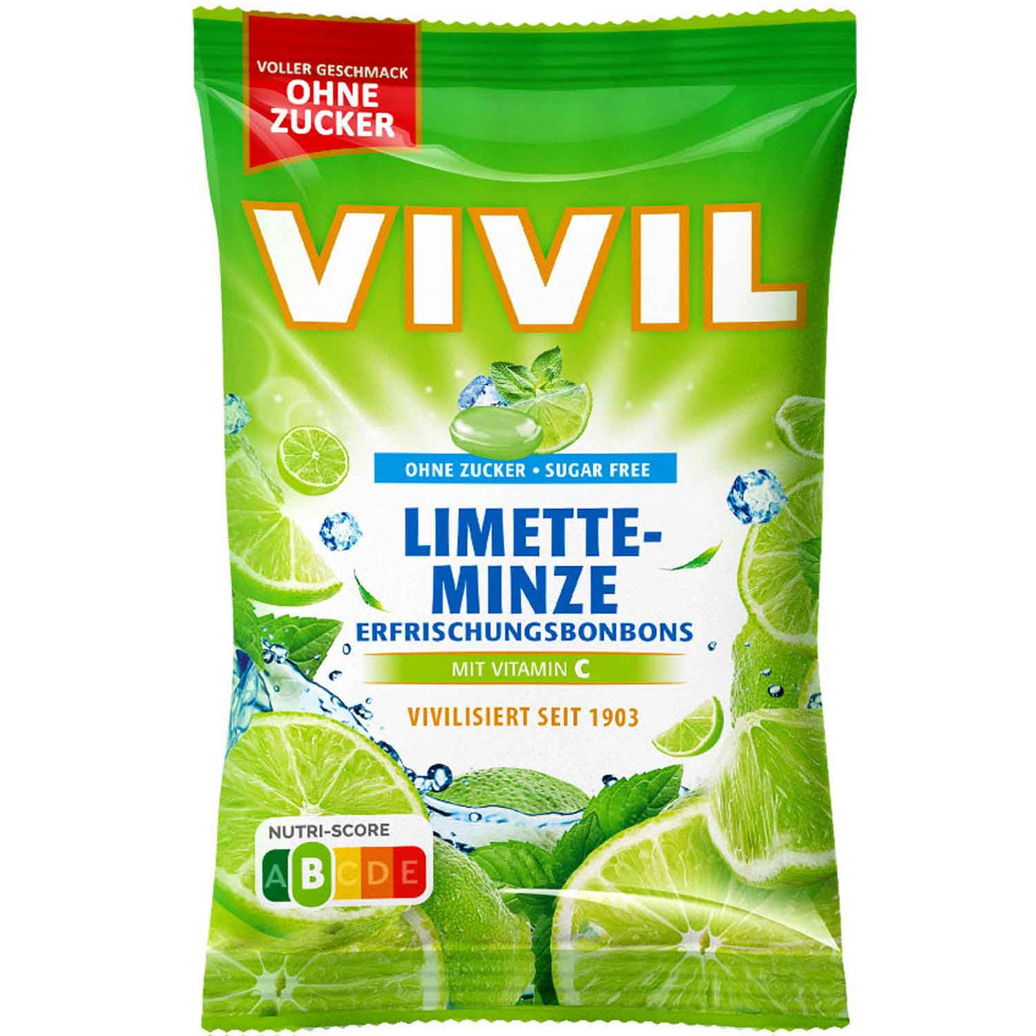 VIVIL Lime Mint candies cough drops -1 bag/120g/4.23 oz - Walmart.com