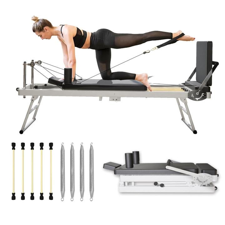 VIVISPECIAL Pilates Reformer, Foldable Reformer Pilates Machine for ...